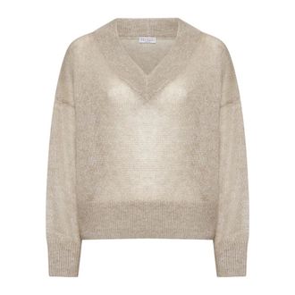 Brunello Cucinelli Luxus Pullover Kollektion - - Knitwear - Damen - Beige - L