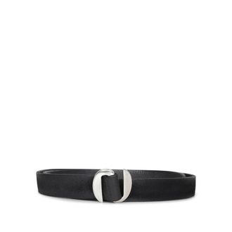 Orciani Schwarzer Wildlederg&uuml;rtel mit Metallschnalle - - Accessories - Herren - Schwarzk - 100 CM