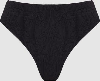 Farm Rio Bas de Maillot Black Palm Trees