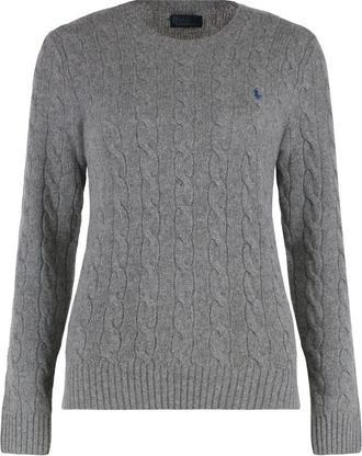 Polo Ralph Lauren Femme, Pulls, Gris, Taille: 36 FR Pull en maille torsad&eacute;e