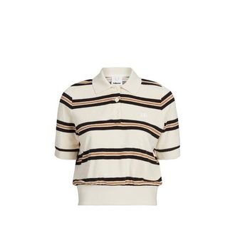 Bellerose Polo ray&eacute; Crixus &agrave; manches courtes en coton m&eacute;lang&eacute;