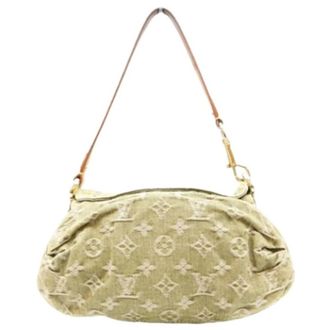 Louis Vuitton Pre-owned Vintage Monogram Denim Schultertasche - - Pre-owned - Damen - Beige - ONE SIZE