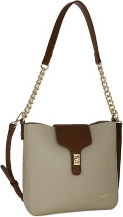 Camomilla Sac porté Épaule Femme, Similicuir, Collection Emy, Couleur Blanc Cassé