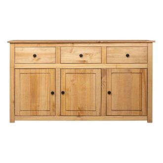 Les Tendances Buffet 3 portes 3 tiroirs pin massif clair Iris