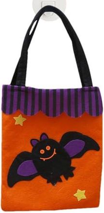 Generico Sacs DHalloween Pour Bonbons,Sac D&eacute;picerie Pour Halloween - Sac R&eacute;utilisable En Tnt Pour Bonbons Collations &Eacute;cole &Eacute;v&eacute;nements, Un, riferimento alla des