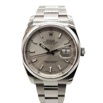 Rolex Montre Datejust en acier inoxydable Pre-owned 116200 - Homme - Pre-owned - Gris - Taille: ONE Size