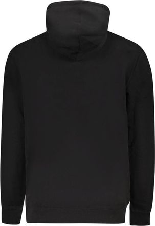 Tommy Hilfiger Logo-Print Cotton Hoodie - Black