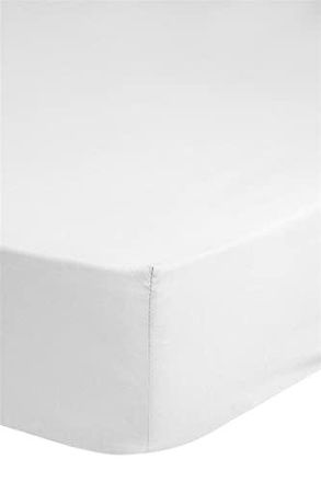 Hip Hoeslaken Katoen-satijn Wit Maat: 180 x 200 cm