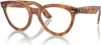 Ray-Ban Wayfarer Way Optics Womens Day Limited Havana On Transparent Light Brown Fassung Klar Glas Polarisiert 51-21