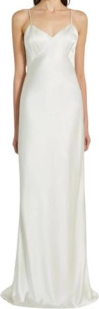 Max Mara Femme, Robes, Blanc, Taille: 40 FR Robe Maxi