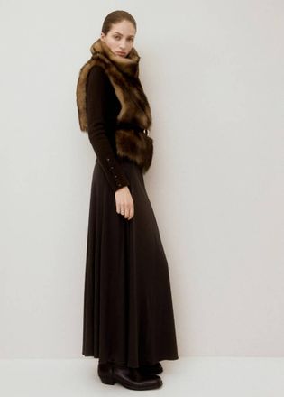 Mango Godet-Rock in A-Linie braun - Damen - XS - MANGO