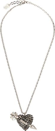 Red Valentino Femme, Accessoires, Gris, Taille: ONE Size Heart Pendant Necklace