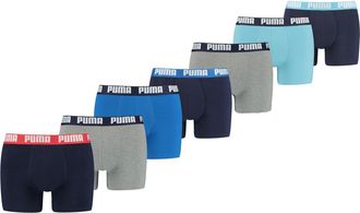 Puma Basic Herren-Boxershorts Unterhose 7er-Pack, Farbe:Blue Combo, Bekleidungsgröße:XXL