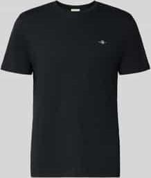 GANT Regular Fit T-Shirt mit Label-Stitching Modell SHIELD