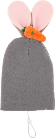 Oshhni Schnee-Skihelm-Abdeckung, Dekor, kreativ, waschbar, Skihelm-Abdeckungen, Grauer Hase