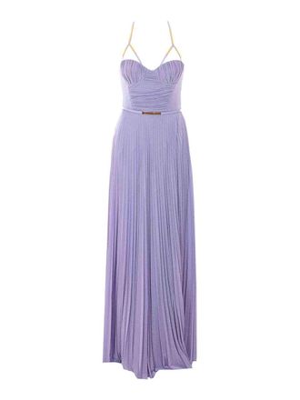 Elisabetta Franchi Robe Au Genou - Violet