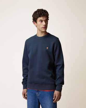 Faguo Sweat col rond bleu marine