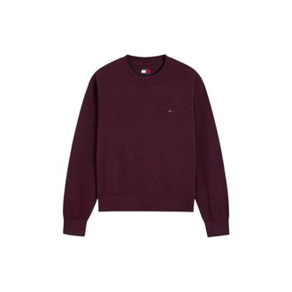 Tommy Jeans Boxy Rundhals-Pullover - - Knitwear - Damen - Braun - M