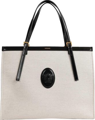 Versace Rivi&egrave;re Large Canvas Tote Bag