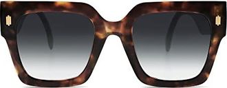 Sojos Lunettes de soleil carrées oversize vintage pour femmes, rétro, luxe, grosses lunettes de soleil UV400 protection SJ2194 Leopards