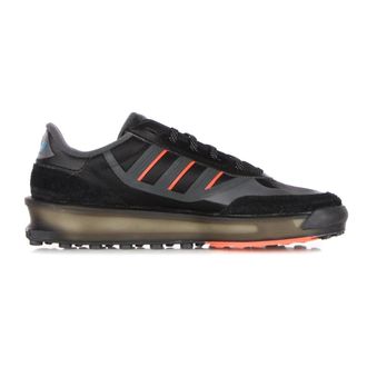 adidas Homme, Chaussures, Noir, Taille: 45 1/3 EU Baskets Noir Intense avec Accents Verts