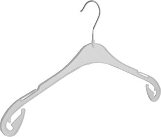 Generic Kleiderb&uuml;gel, Hemdenb&uuml;gel, Blusenb&uuml;gel, 20er Set, Kunststoff, Wei&szlig;, Rockkerben, Bluse, Shirt, Hemd, Jacke, Rock, 360&deg; Drehbarer Haken, 43 cm (T43_01/2