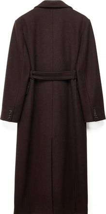 NA-KD manteau ceintur&eacute; en m&eacute;lange de laine marron