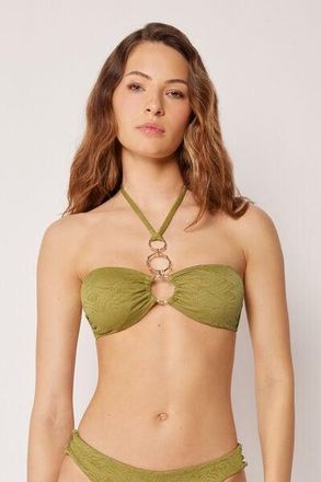 Calzedonia Bandeau-bikinioberteil Wild Jungle Grun