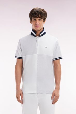 Eden Park Polo &Agrave; Manches Courtes En Coton Gris Coupe D&eacute;contract&eacute;e