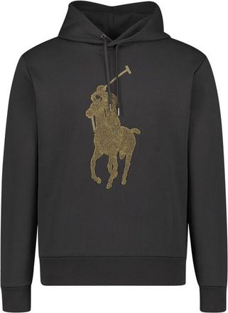 Polo Ralph Lauren Herren Hoodie schwarz Baumwolle Logo und Motiv