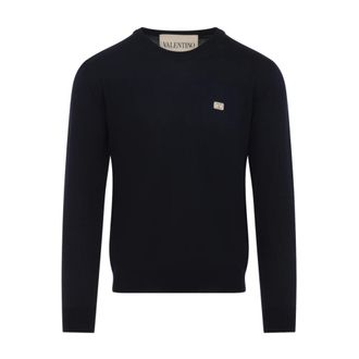 Valentino Herren, Strickwaren, Blau, LGr&ouml;&szlig;e