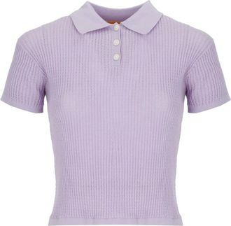 Guest In Residence Femme, Pulls, Violet, Taille: 42 FR Shrunken Polo