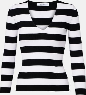 Max Mara Pull Vello &agrave; rayures