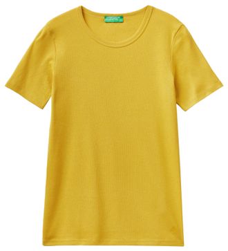Benetton Undercolors of Benetton Damen 3ga2e16a0 T-Shirt, Senf 246, X-Small