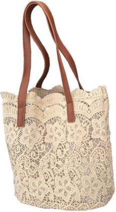 Yardwe Sac à Bandoulière Femme Vintage Dentelle Brodée Chic Sac Main Élégant avec Poignée Confortable pour Travail Shopping et Sorties Journalières
