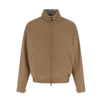 Brunello Cucinelli Giacca con colletto alto e tasche - - Jackets - Herren - Braun - 2XL
