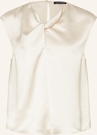 Luisa Cerano Luisa Cerano Blusentop Aus Satin weiss