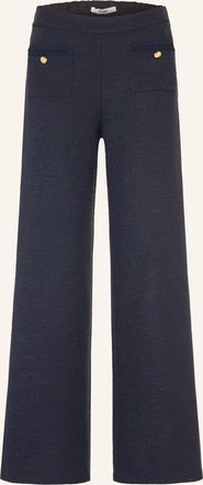 Maje Tweed-Hose blau