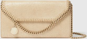 Stella McCartney Falabella Wallet-On-Chain Crossbody, Woman, Gold