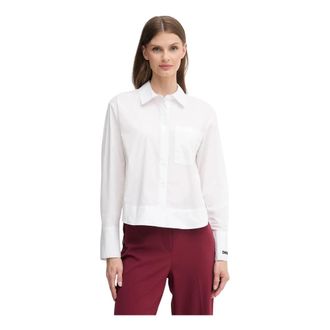 DKNY Relaxed Baumwollhemd - - Blouses & Shirts - Damen - Wei&szlig; - M