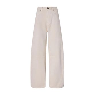 Pinko Emma Egg Barrel-fit Jeans - - Jeans - Damen - Beige - W26