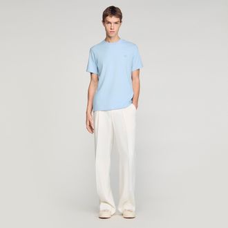 Sandro T-Shirt mit Double-S-Patch