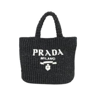 Prada Pre-owned Rafia Tote Bag - - Pre-owned - Damen - Schwarzk - ONE SIZE