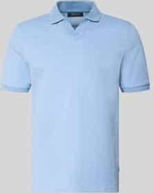 Maerz Regular Fit Poloshirt aus Baumwolle mit V-Ausschnitt