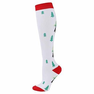 Generic Chaussettes longues pour mollet imprim&eacute;es de No&euml;l, H, L-XL