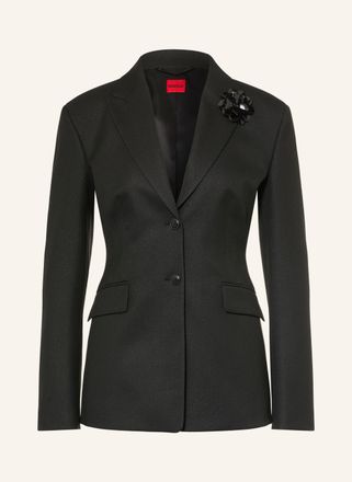 HUGO BOSS Hugo Blazer Asmalla Mit Glitzergarn schwarz