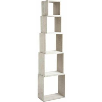 Aubry Gaspard Tagères cube en bois de paulownia (Lot de 5)