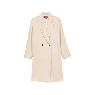 Max Mara Double-breasted Peaked-lapel Coat