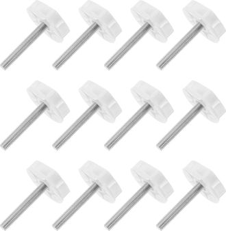 NUOBESTY 12Er Set Schrankfüße Stuhlfüße Möbelfüße Tischbeine Längenversteller Stuhlfüße Schrankfüße Bodenschoner Für Hartholzböden Schrankstützfüße Weiß