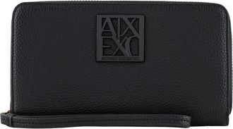 A|X Armani Exchange Femme, Accessoires, Noir, Taille: ONE Size Portefeuille femme &agrave; zip en bordeaux